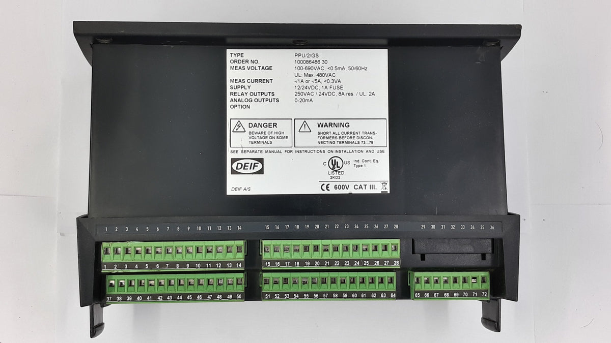 Deif ppu/2/gs generator paralleling and protection unit – Aeliya Marine