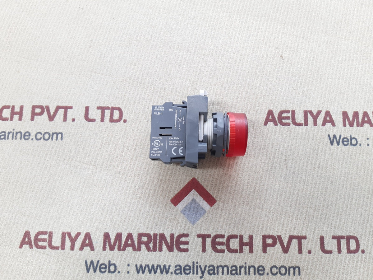 Abb mlb-1 red light with contact block – Aeliya Marine