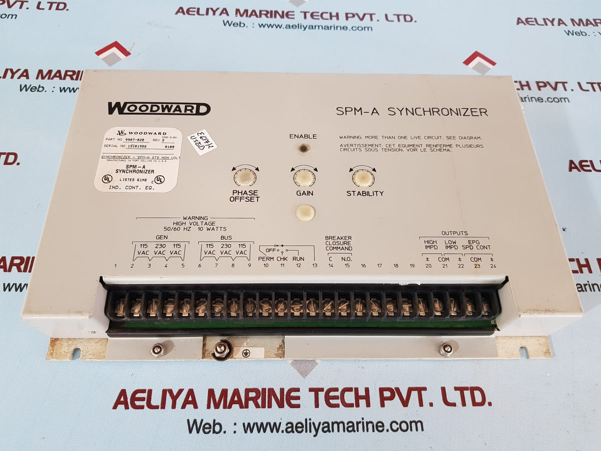 Woodward 9987-828 rev.d spm-a synchronizer – Aeliya Marine