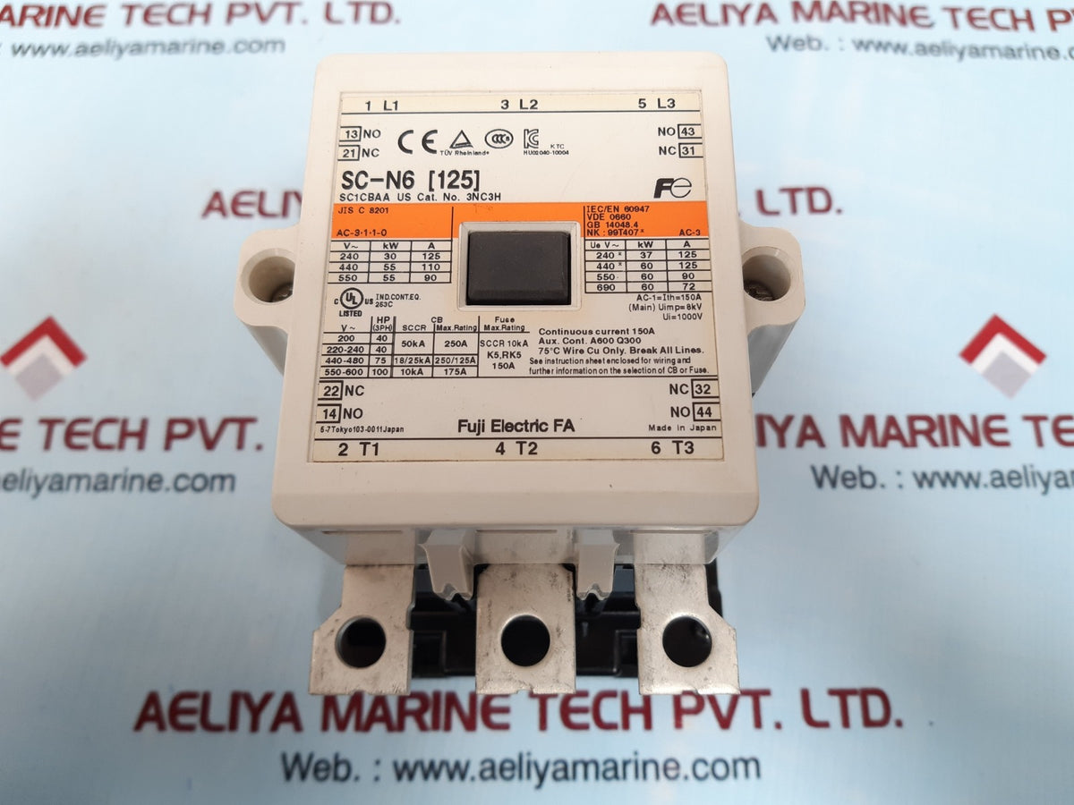 Fuji electric sc-n6 [125] magnetic contactor – Aeliya Marine