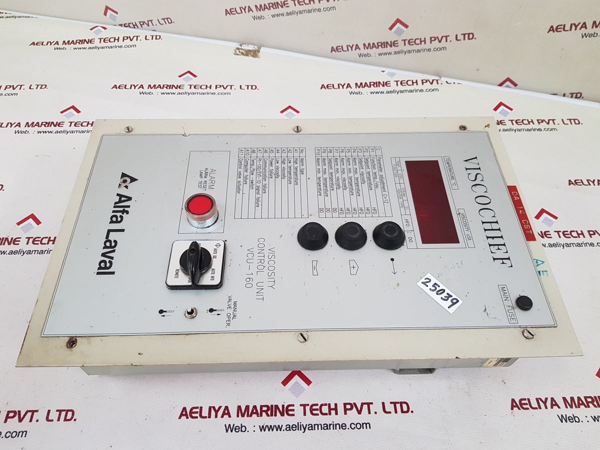 Alfa laval vcu-160 viscosity control unit version 3 – Aeliya Marine