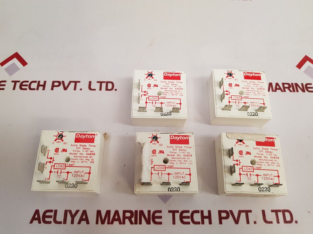 Dayton 6a858 Solid State Timer Relay Aeliya Marine Tech Pvt Ltd