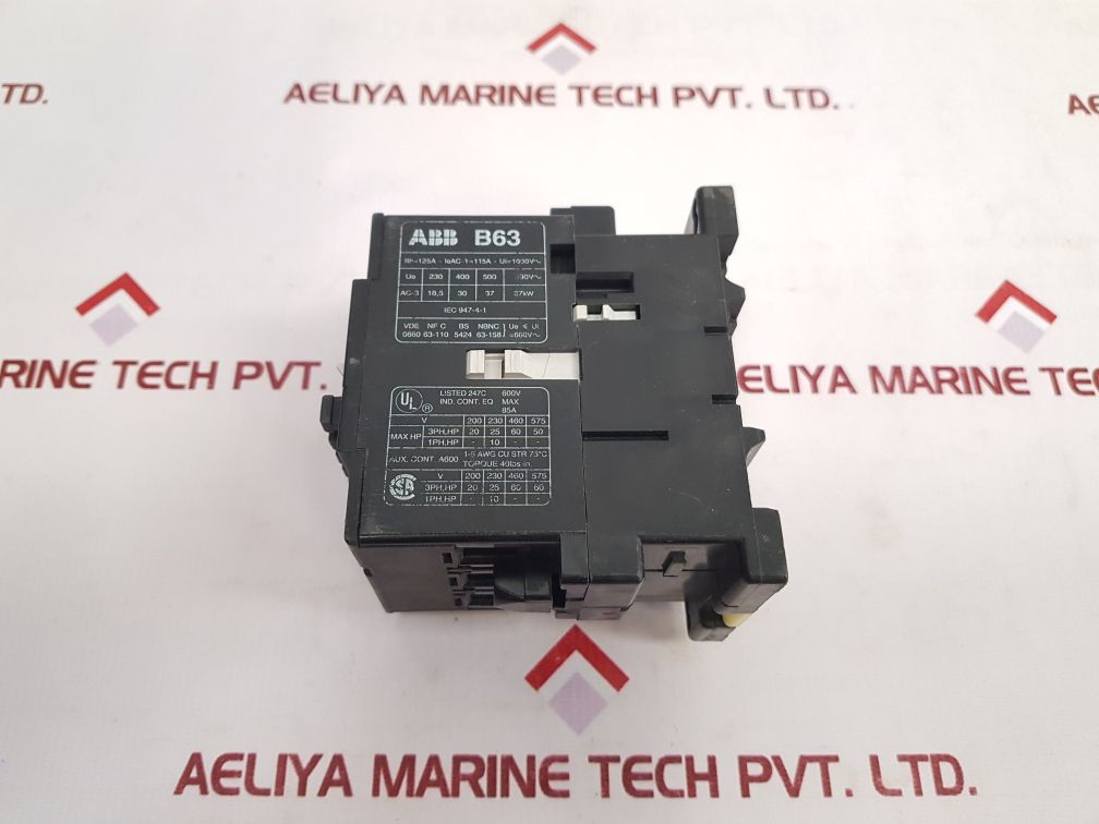 Abb B63 Contactor With Cal7-11 – Aeliya Marine
