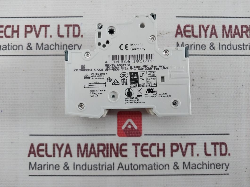 Siemens 5Sy4232-7 Mcb-miniature Circuit Breaker Iec/En 60947-2,Iec/En – Aeliya Marine