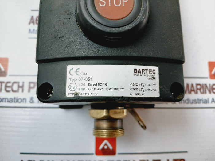 Bartec 07-351 Control Station Switch – Aeliya Marine