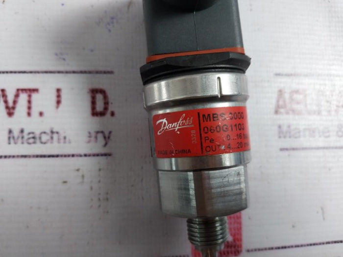 Danfoss Mbs 3000 Pressure Transmitter 060G1103 0-16 Bar 4-20Ma – Aeliya Marine