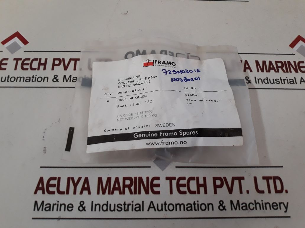 Framo 61606 Bolt Hexagon – Aeliya Marine