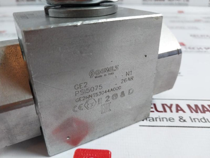 Gemels Ge2 N1 2 Way High Pressure Ball Valve Ge2Nnt53044A000 – Aeliya Marine
