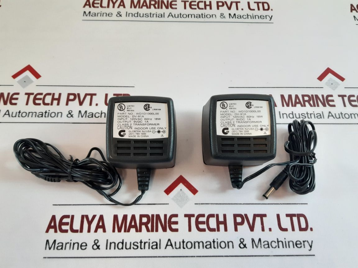 Set Of 2X Globtek Wd1D1000L00 Power Adapter – Aeliya Marine