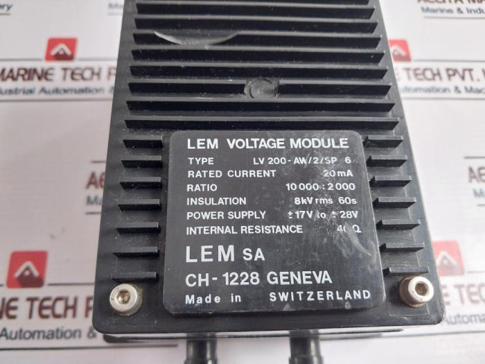 Lem Lv 200-aw/2/Sp6 Voltage Module 20Ma – Aeliya Marine