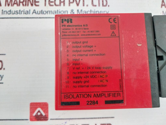 Pr Electronics 2284 B0D1 Isolation Amplifier 24Vdc 2.4W – Aeliya Marine