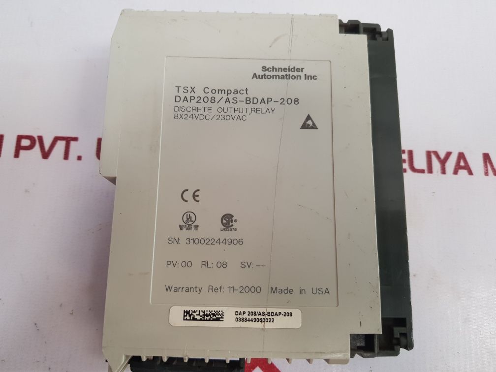Schneider Dap208/As-bdap-208 Tsx Compact Output Relay – Aeliya Marine Tech Pvt. Ltd.