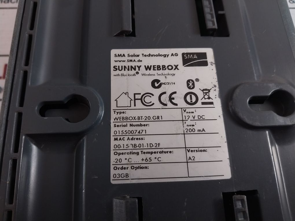 Sma Webbox-bt-20.Gr1 Sunny Webbox 12V Dc – Aeliya Marine