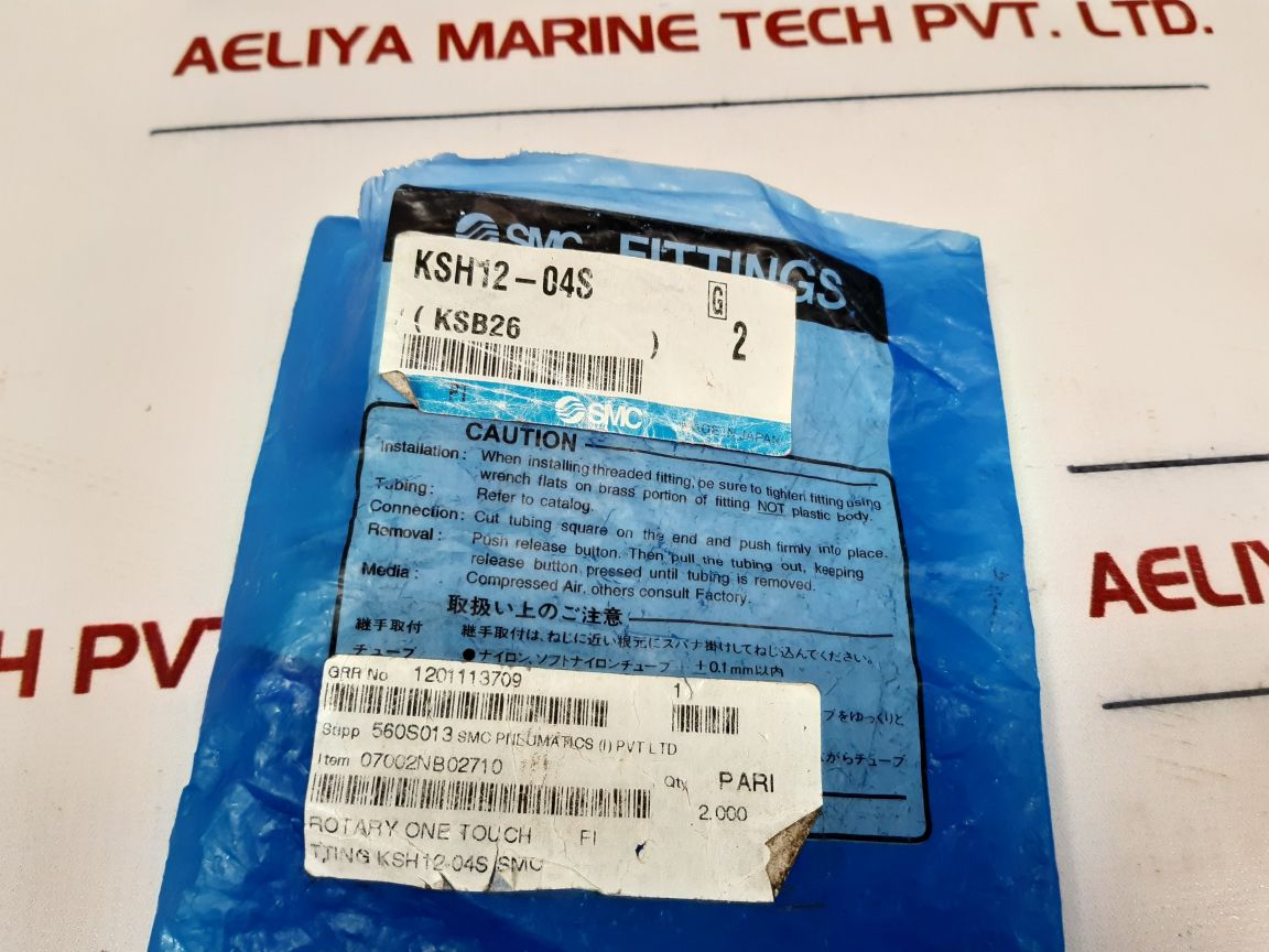 Smc Ksh12-04S Rotary One Touch Fitting – Aeliya Marine
