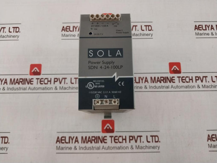 Sola Sdn 4-24-100Lp Power Supply Unit E137632 115/230 Vac 2.1A/1A 50/6 – Aeliya Marine