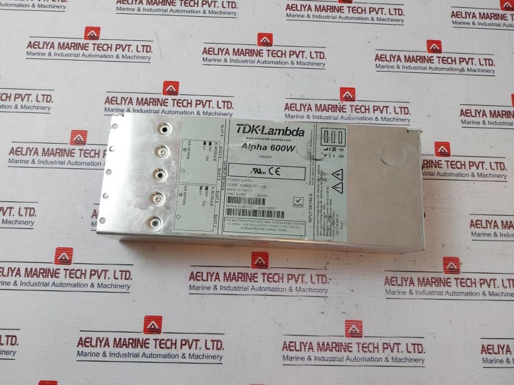 Tdk-lambda J60059 Alpha 600W Power Supply – Aeliya Marine Tech Pvt. Ltd.