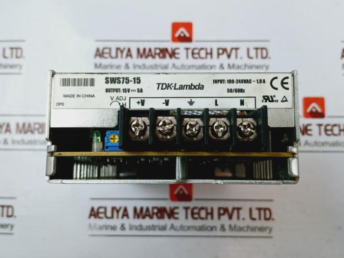 Tdk-lambda Sws75-15 Switching Mode Power Supply Unit 100-240Vac 1.9A 5 – Aeliya Marine