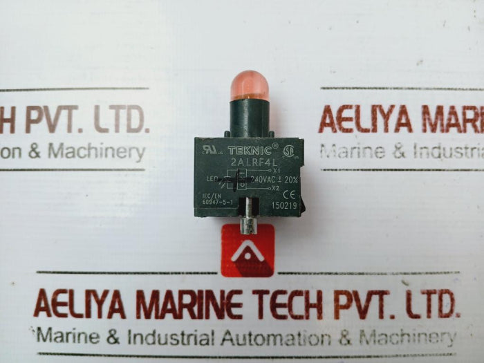 Teknic 2Alrf4L Metallic Series Momentary Illuminated Red Push Button I – Aeliya Marine