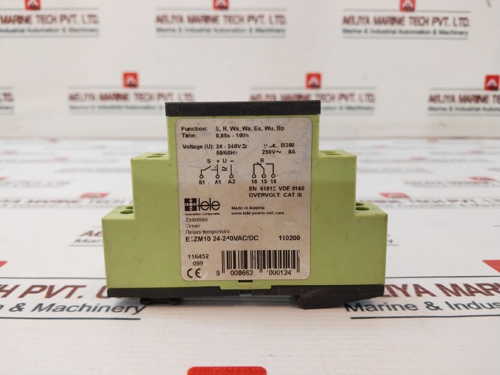 Tele E1Zm10 24-240Vac/Dc Multi Function Timer Relay 24-240V 50/60Hz – Aeliya Marine