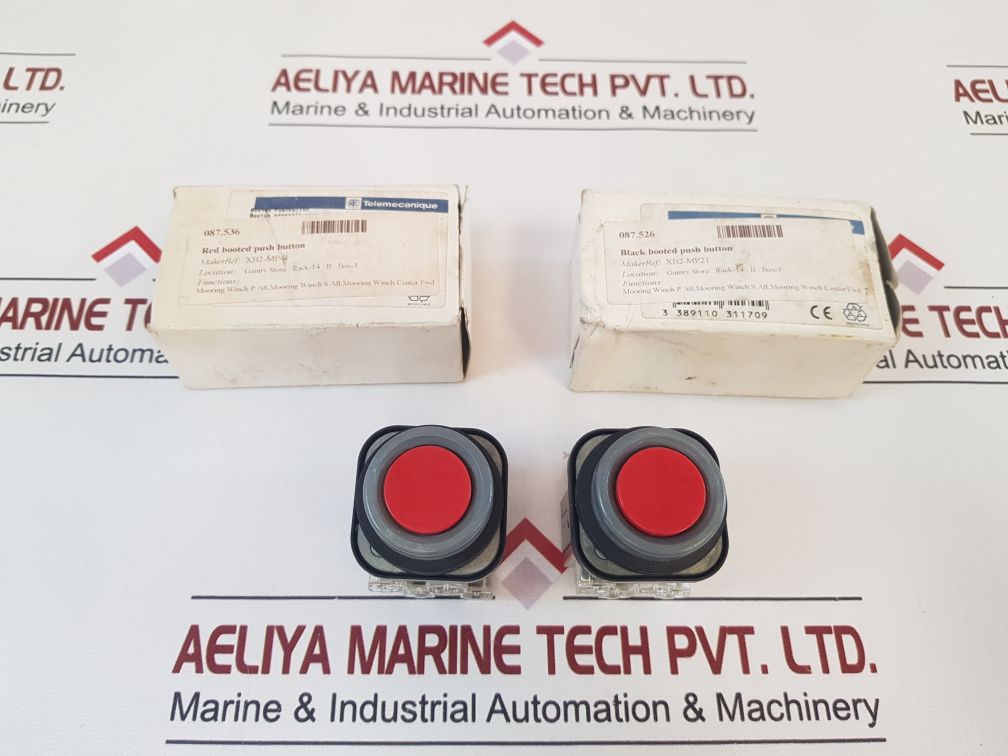 Telemecanique Xb2-mp41 Red Booted Push-button Switch – Aeliya Marine