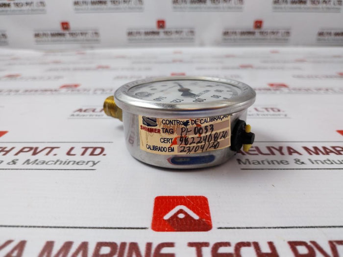 Wika 213.53.063 Gauge 1/4" Npt, 0-160 Psi, Bottom Assembly – Aeliya Marine