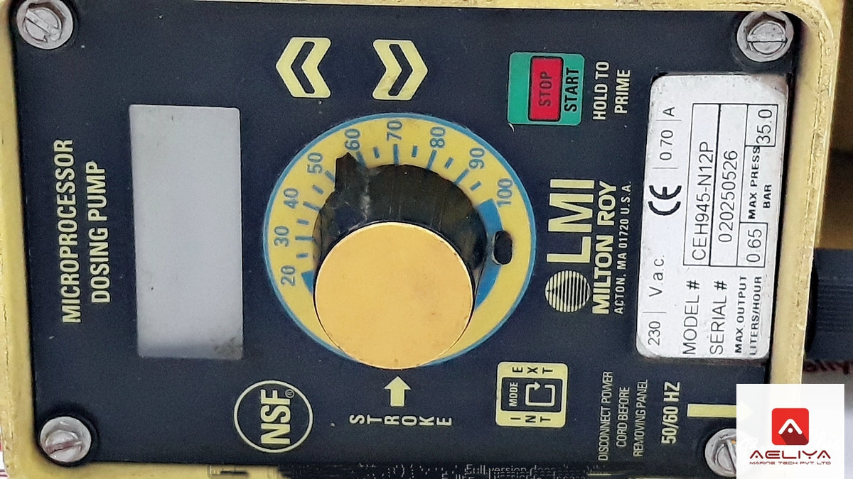 Lmi milton ceh945-n12p microprocessor dosing pump – Aeliya Marine