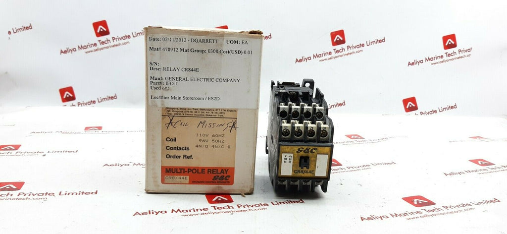 GEC cr8/44e multi-pole relay – Aeliya Marine
