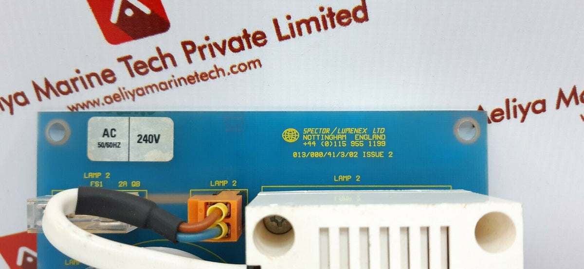 Spector/lumenex 013/000/41/3/02 pcb with arcotronic zuerich lamp holde ...