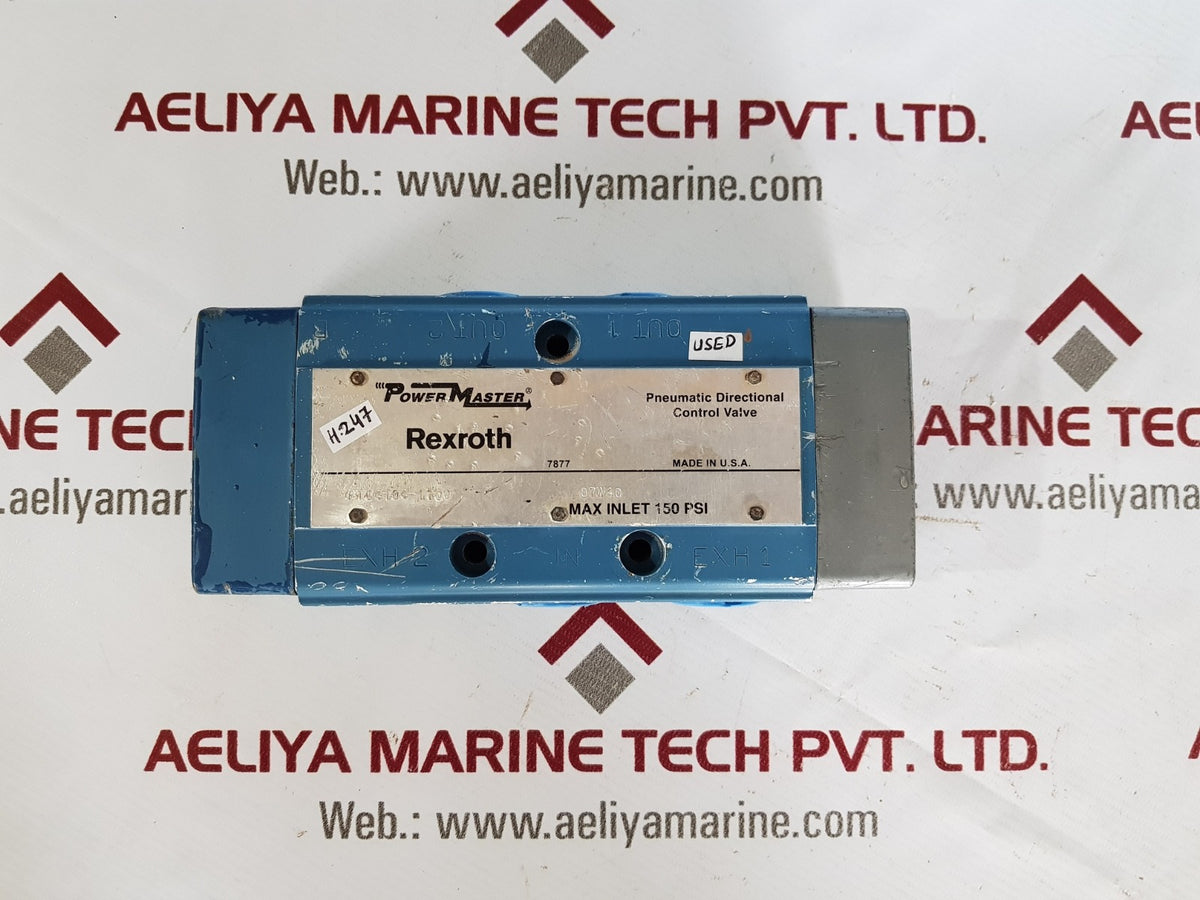 Rexroth power master pt64104-1700 pneumatic directional control valve ...