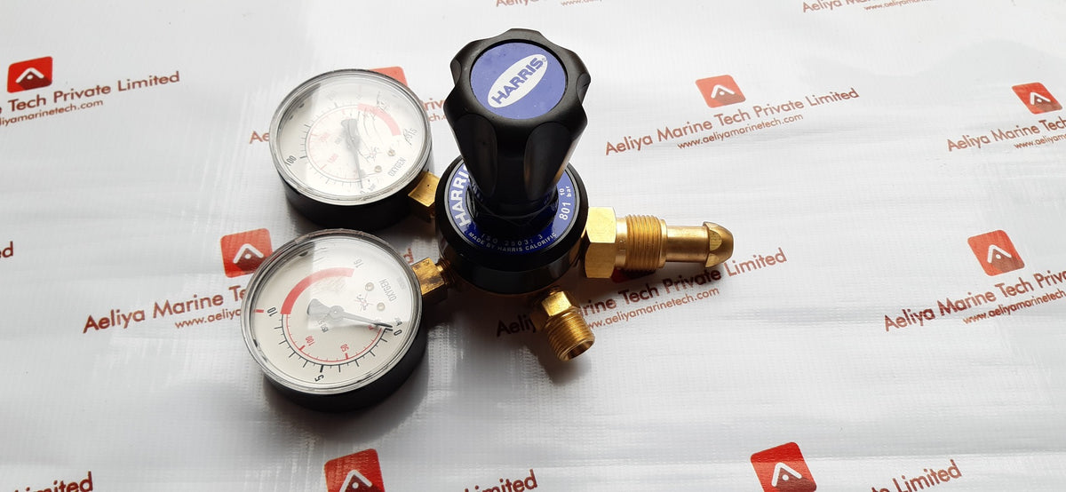 Harris 801 oxygen regulator- dual gauges – Aeliya Marine