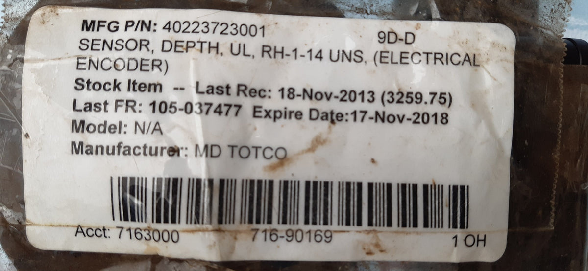 Md totco 40223723-001 sensor encoder – Aeliya Marine
