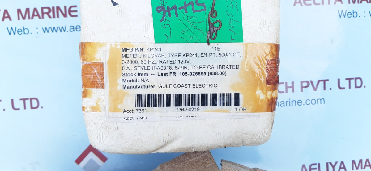 Westinghouse kp-241 megawatts meter 0-2000 – Aeliya Marine