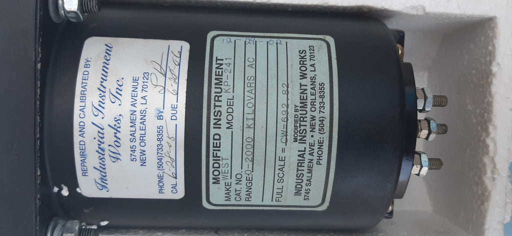 Westinghouse kp-241 megawatts meter 0-2000 – Aeliya Marine