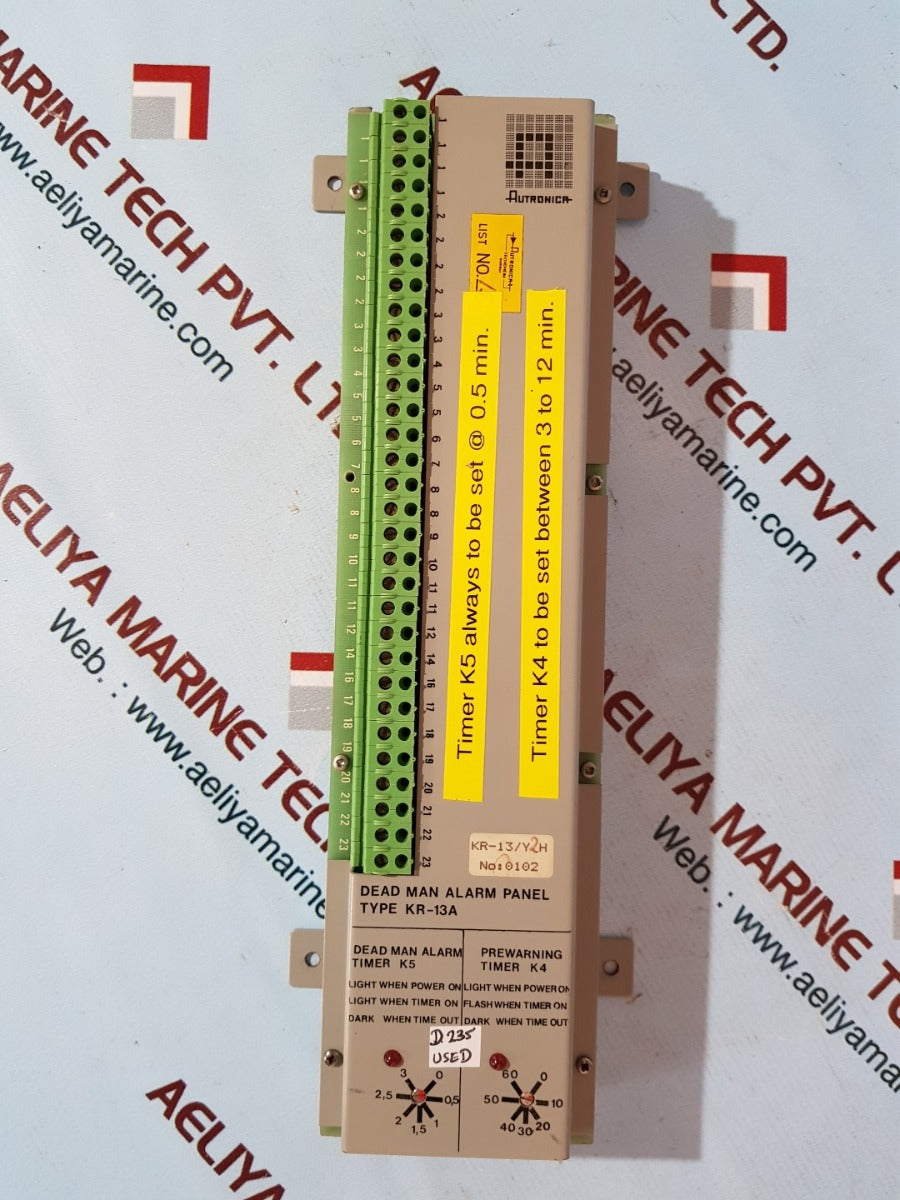 Autronica kr-13a dead man alarm panel – Aeliya Marine