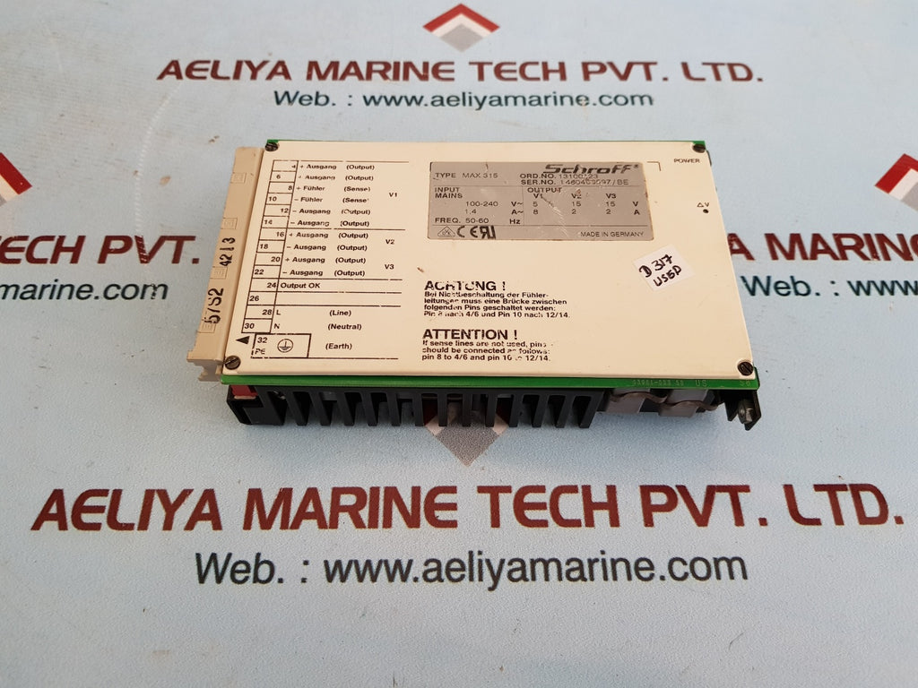 Schroff Max 315 Industrial Power Supply – Aeliya Marine
