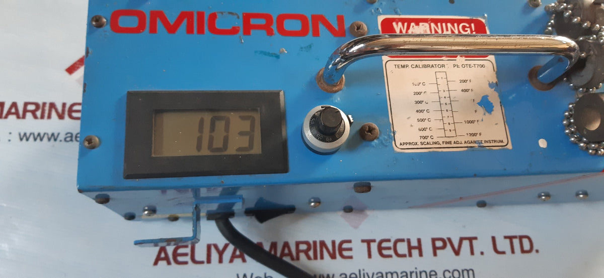 Omicron OTE-T700 Temperature Calibrator 700°C 230V – Aeliya Marine