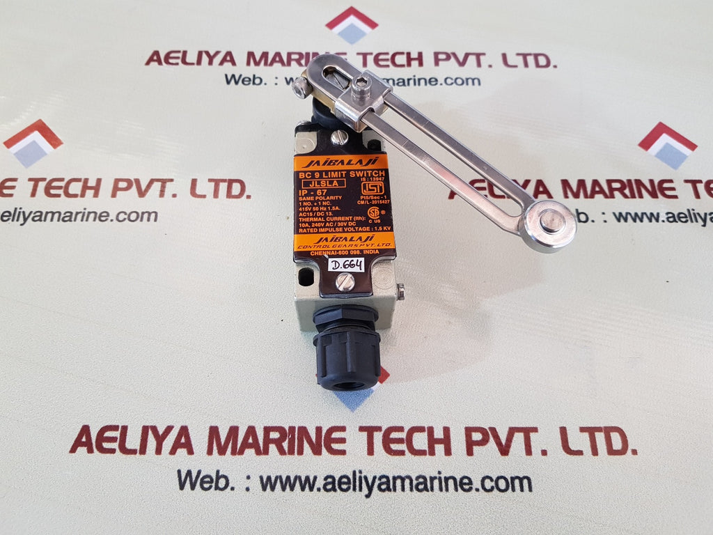 Jai balaji bc9 limit switch ip67 – Aeliya Marine