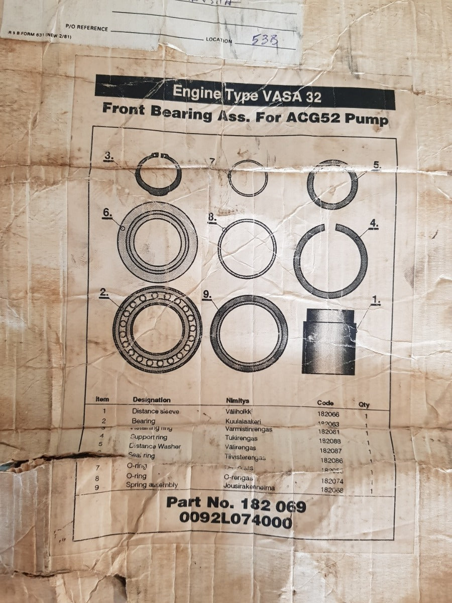 Wartsila diesel vasa 32 original spare parts – Aeliya Marine