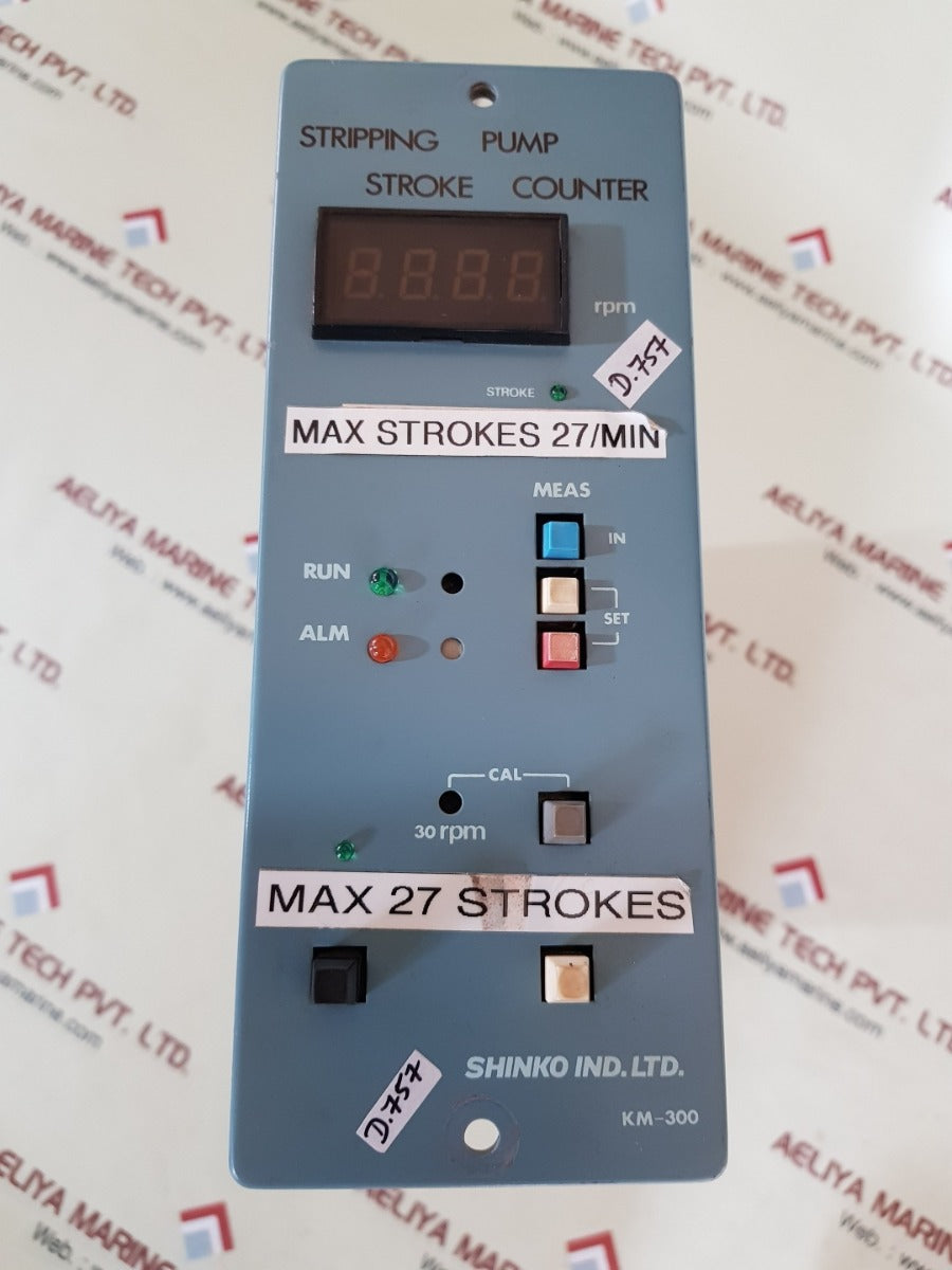 Shinko ind.km-300 stripping pump stroke counter – Aeliya Marine