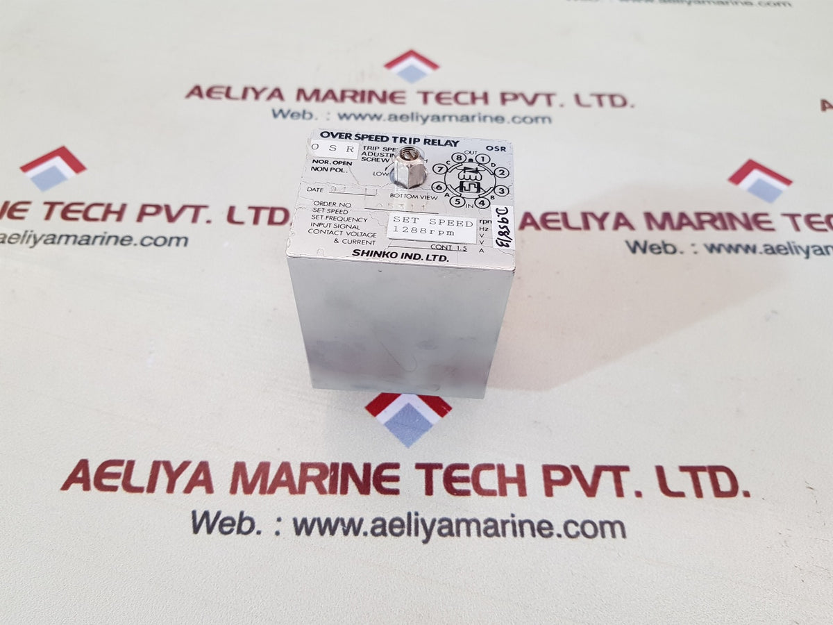 Shinko Over Speed Trip Relay 1288 RPM Protection – Aeliya Marine
