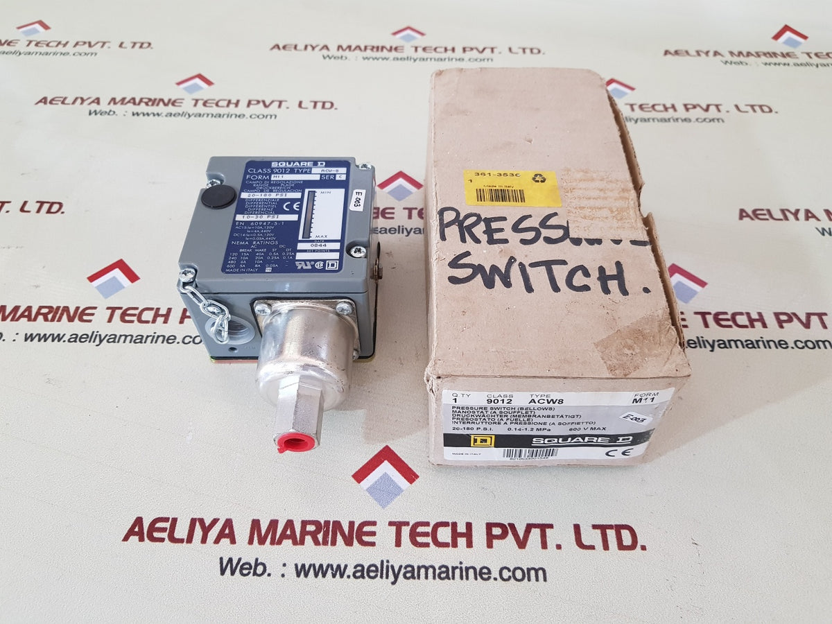 Square d class 9012 acw8 pressure switch ser C – Aeliya Marine
