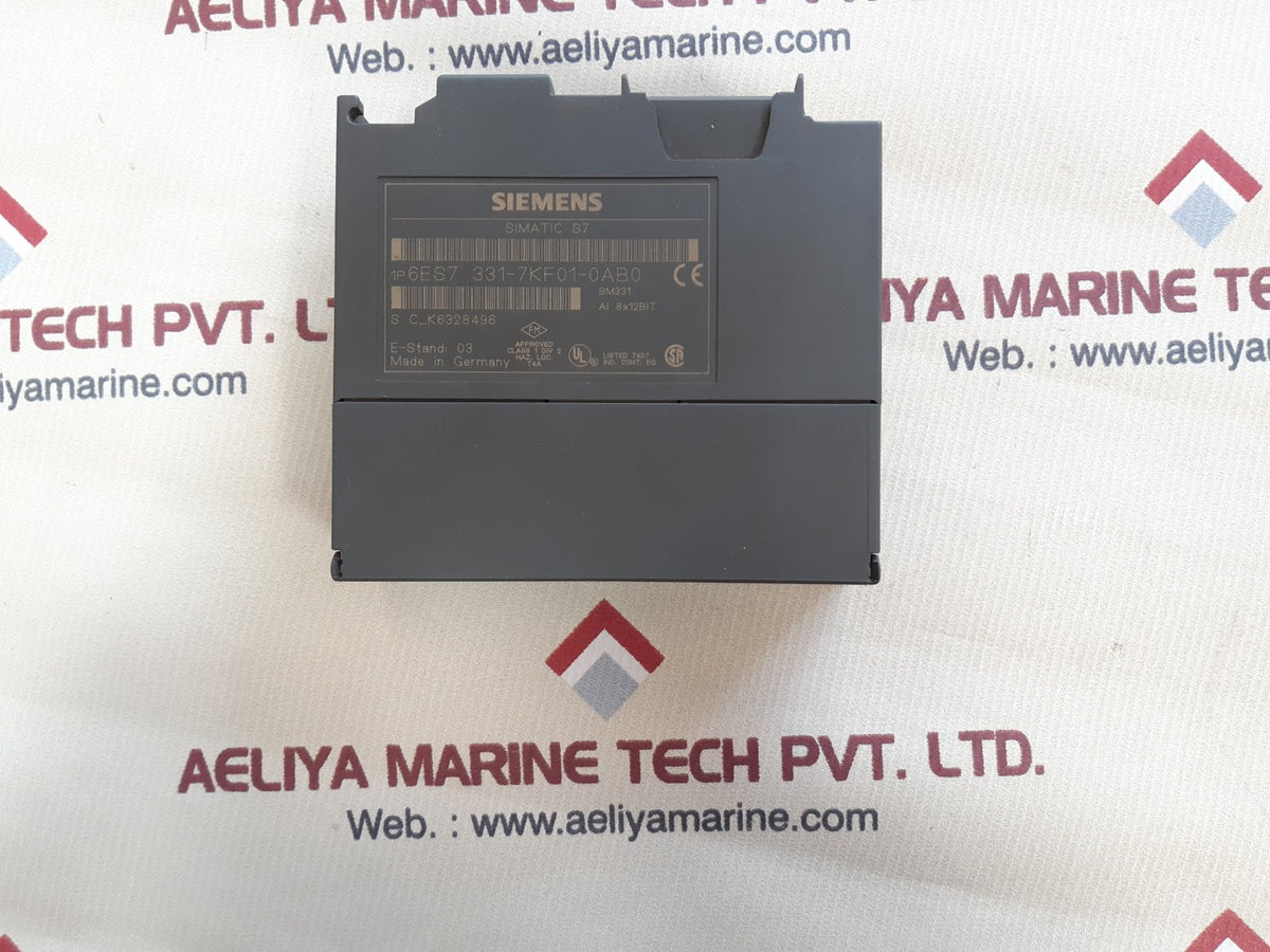 Siemens simatic sm331 analog input module s7 331-7kf01-0ab0 e-stand 03 ...