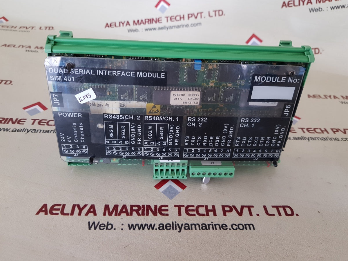 Lyngso marine/sam electronics dual serial interface module sim 401 ...
