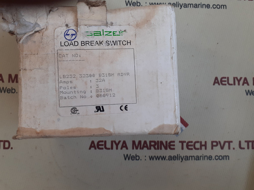 Salzer 32a 3pole load break switch – Aeliya Marine