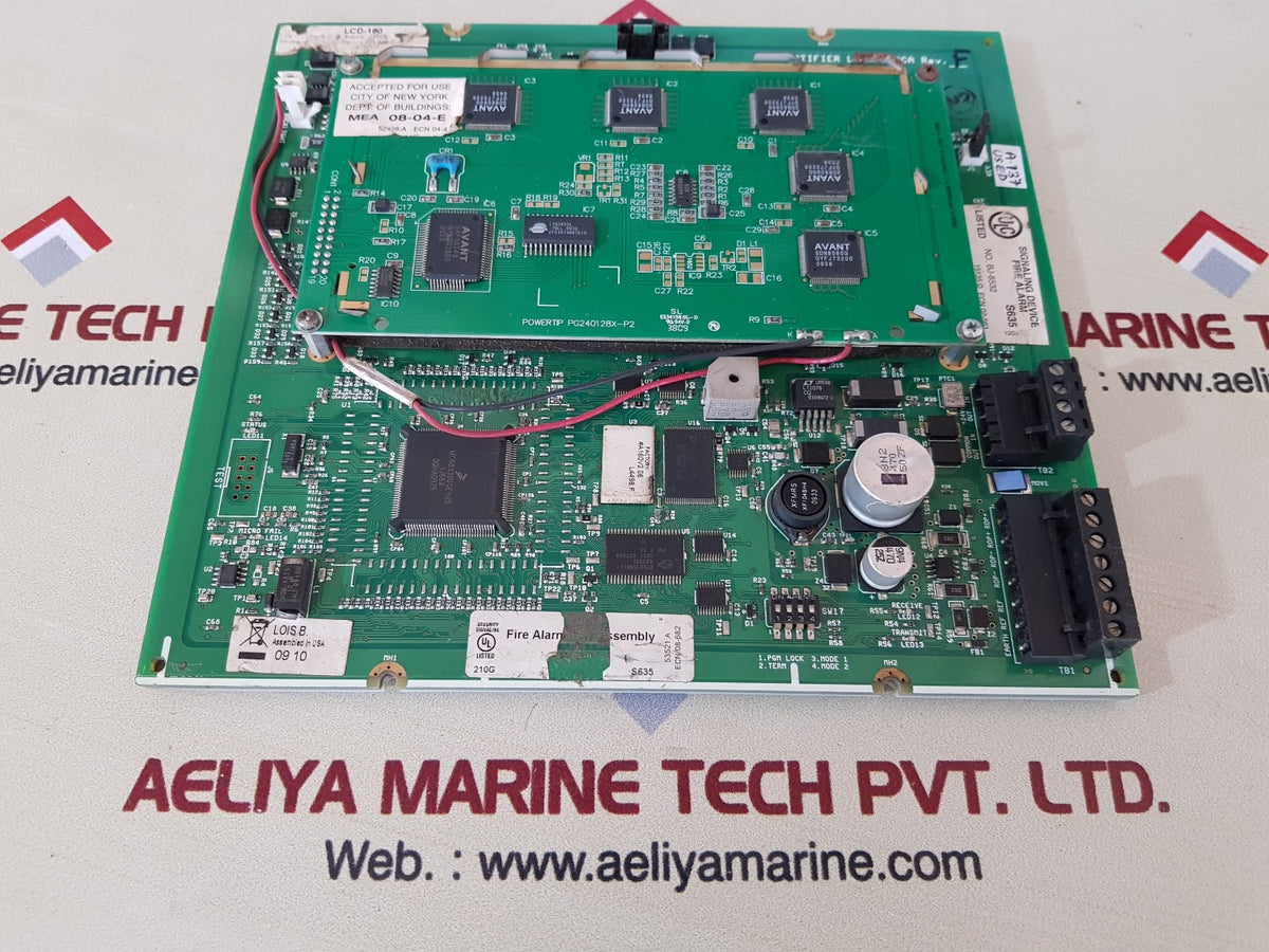 Notifier lcd-160pca signaling device fire alarm rev.F – Aeliya Marine