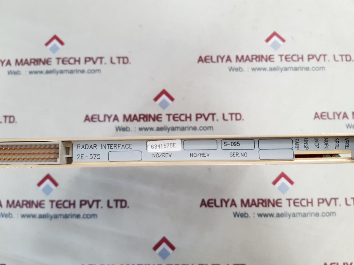 Norcontrol 2e-575 radar interface card – Aeliya Marine