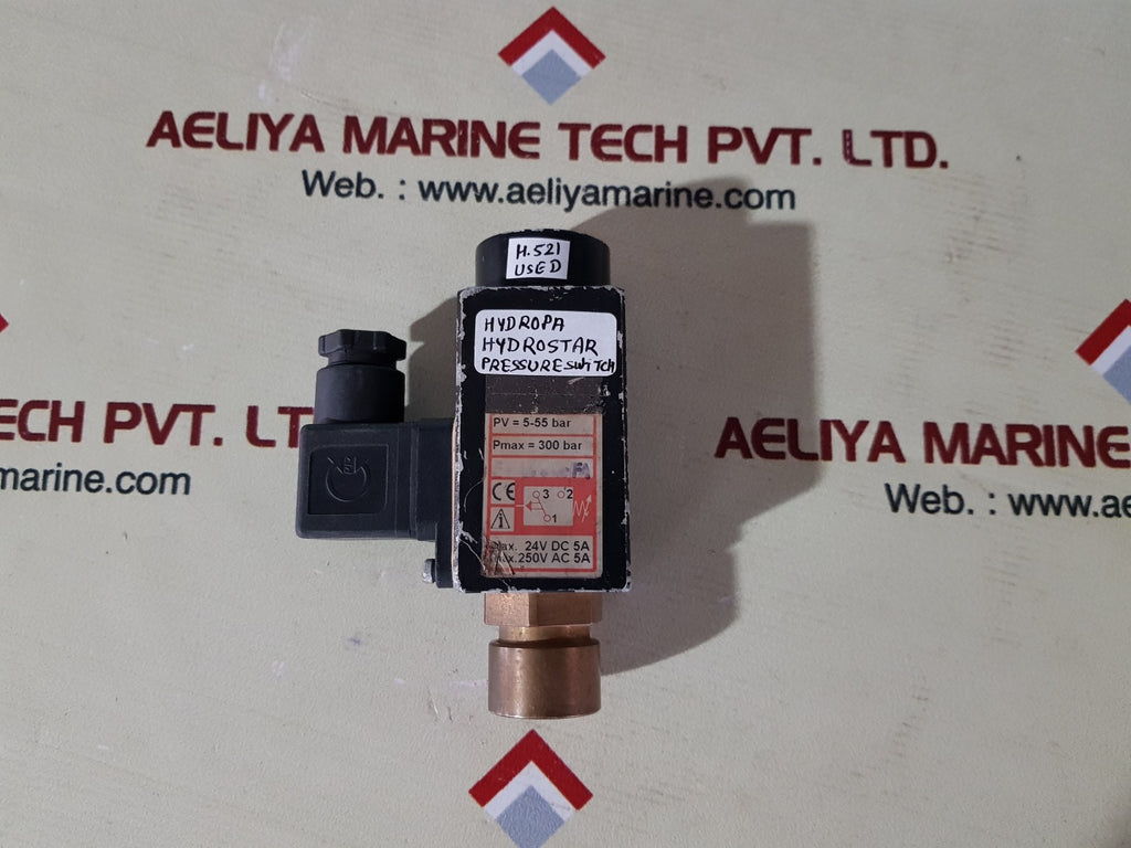 Hydropa hydro star pressure switch pv 5 55 bar pmax 300 bar – Aeliya Marine