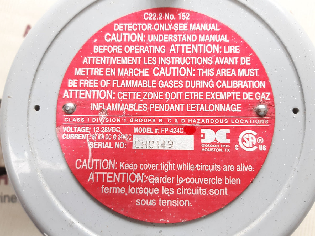 Detcon Fp-424C Detectors 897-850000-010 12-28Vdc – Aeliya Marine