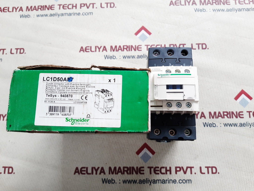 Schneider Electric LC1D50A 3-Pole Contactor 230V AC – Aeliya Marine