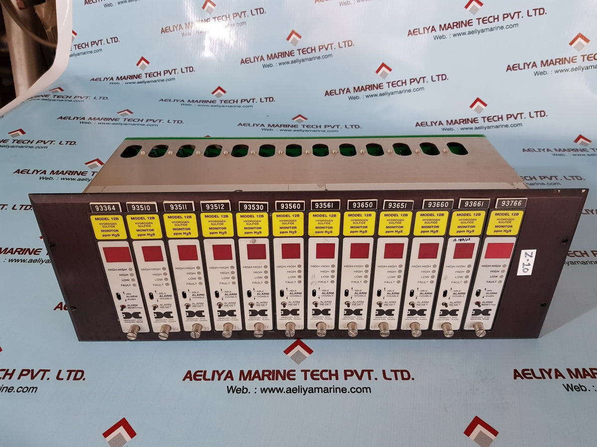 Detcon model 12/12b hydrogen sulfide monitor ppm h2s rack – Aeliya Marine